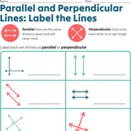 Printable 3rd Grade Common Core Parallel and Perpendicular Line ...