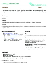 Kindergarten The Letter C EL Support Resource Lesson Plans | Education.com