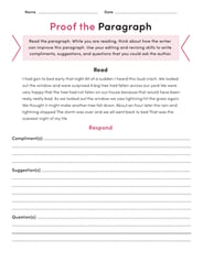 5th Grade Editing Worksheets Daily Paragraph Editing Grade 2