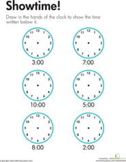 Telling Time First Grade Worksheet Easy To Use Printable Telling Time