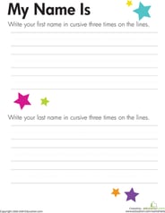 Cursive Writing Worksheet For Grade 3 Australian Handwriting Practice