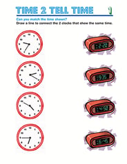 Grade 2 Math Worksheets Time Telling Time With Melissa Mouse 2