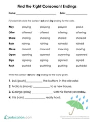 Inflectional Endings Word List Unit 4 Week 2 Inflected Endings