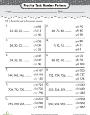Number Patterns Worksheets 2nd Grade