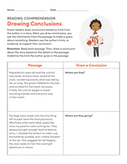 Making Inferences And Drawing Conclusions Worksheet ENGLISH 3 | MAKING