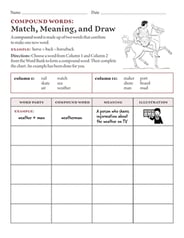Compound Words Worksheet 3rd Grade