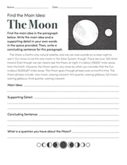 Main Idea Worksheets 4th Grade