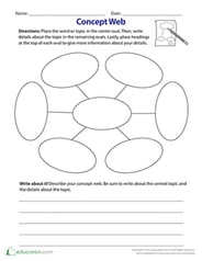 Main Idea Graphic Organizer 5th Grade