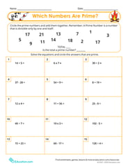 Prime And Composite Numbers Worksheets 5th Grade Prime Numbers