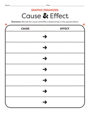 Cause And Effect Worksheet 3rd Grade Cause And Effect In Fiction