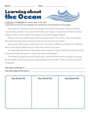 Ocean Worksheets For 2nd Grade