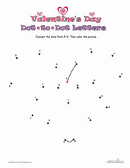 Valentine Dot To Dot Numbers