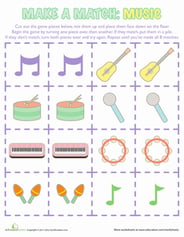 Kindergarten Music Class Worksheets