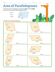 Area Of Shapes Worksheet 6th Grade