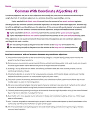 Comma Worksheets For High School 7 Printable Comma Usage Worksheets