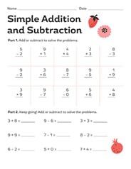 Subtraction Fact Worksheet Addition And Subtraction Fact Fluency Pack