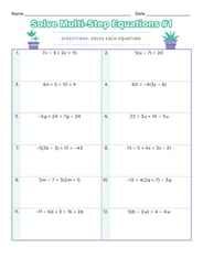 Math 8th Grade Worksheets 8th Grade Math Worksheets | Education.com
