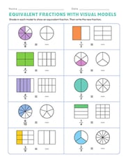 Fractions Worksheets Grade 4 Fourth Grade Fractions Math Worksheets