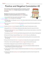 Connotation Denotation Worksheets 6065879 | Connotation Denotation