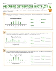 Dot Plot Worksheet 7th Grade Dot Plot Worksheets Page 2 | TPT