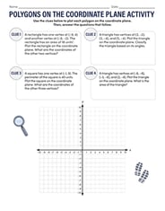Coordinate Plane Common Core Lesson Rotations On The Coordinate Plane