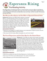 Esperanza Rising Worksheets
