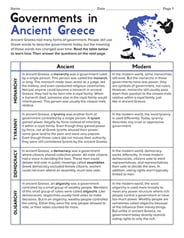 Government Worksheets 6th Grade 15 Different Types Of Government
