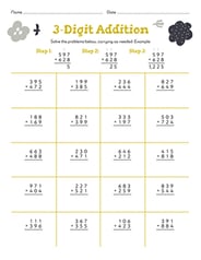 3 Digit Addition Regrouping Worksheets 2nd Grade