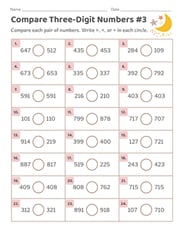 Ordering 3 Digit Numbers Worksheets 2nd Grade Free 2nd Grade Math