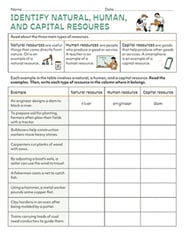 Economics Worksheets 5th Grade