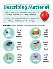 Matter Worksheets 2nd Grade