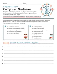 Simple Compound Complex Sentences Worksheet 3rd Grade
