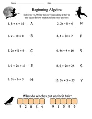 Algebra Ii Worksheets