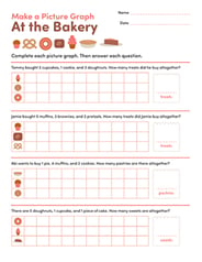 Picture Graph Worksheets 1st Grade Activity: Make A Bar Graph