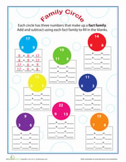 Domino Fact Families Worksheet Fact Family Worksheets Superstar