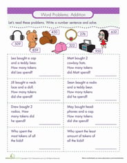 2nd Grade Math Worksheets Money Word Problems