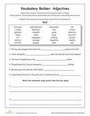 Synonym Worksheets 5th Grade