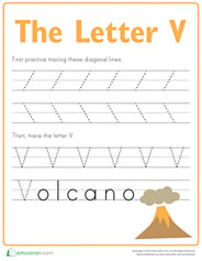 Letter V Practice