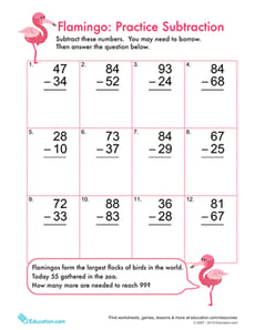 2 Minute Math Worksheets