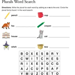 Singuar versus Plural Nouns Spanish Fill In The Blanks Exam With AK & AS