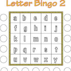 ABC and 123 Bingo- uppercase & lowercase letters and numbers Food ...