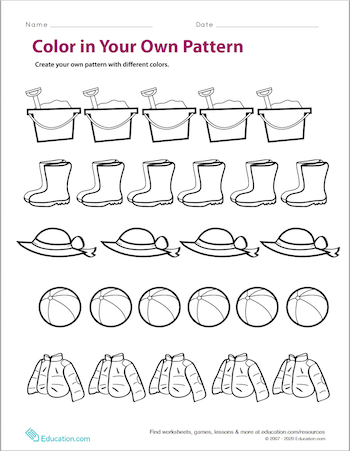Kindergarten Fall Review Packet - Week 4 | Workbook | Education.com