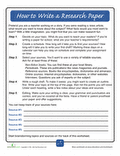 W.5.7 Worksheets - Common Core ELA