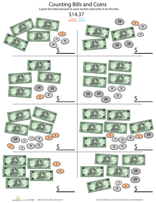 Dollars and Sense | Workbook | Education.com