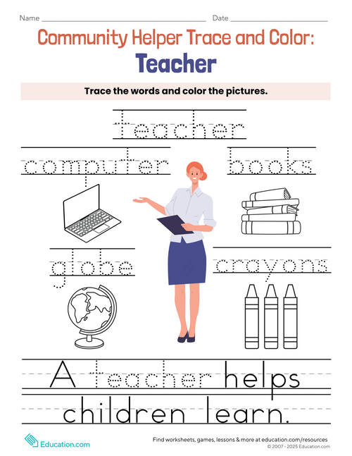 Kindergarten Fall Review Packet - Week 4 | Workbook | Education.com