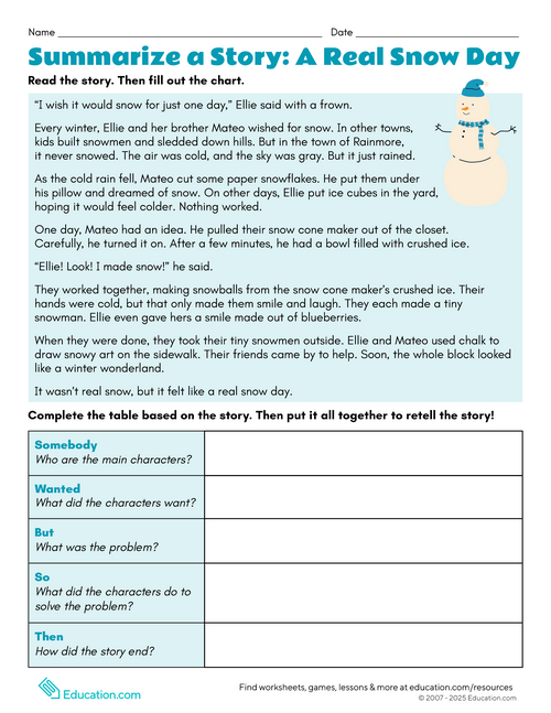 Second Grade Winter Break Packet | Workbook | Education.com