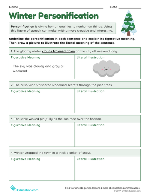 Fifth Grade Winter Break Packet | Workbook | Education.com