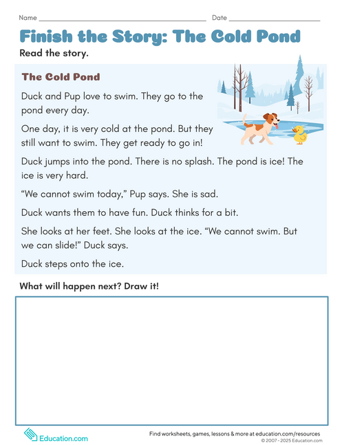 First Grade Winter Break Packet | Workbook | Education.com