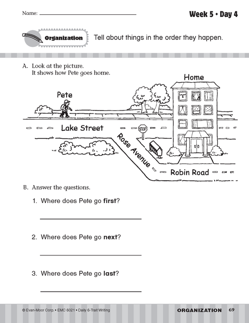 Daily 6-Trait Writing, Grade 1: Ideas and Organization | Teacher ...
