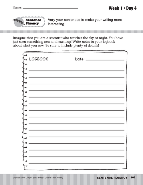 Daily 6-Trait Writing, Grade 3: Word Choice, Sentence Fluency, and ...